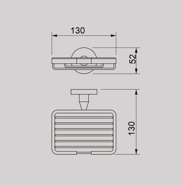 NIKO Soap Dish Brush/Nickel - SLE Kitchen & Bathroom